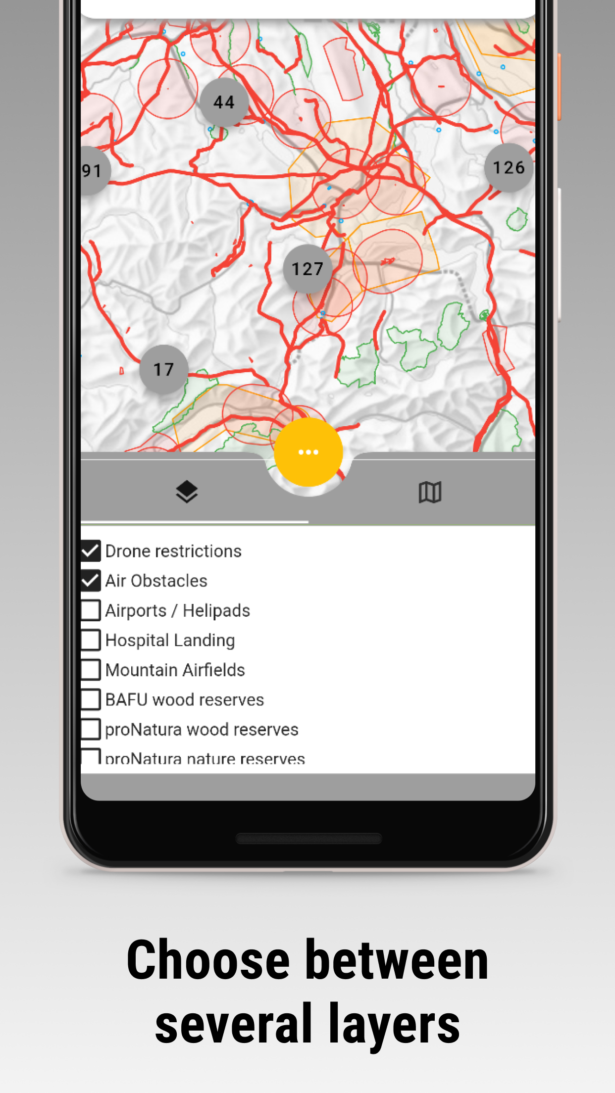 Drone Flight Restrictions in Switzerland - Interactive Drone Map app